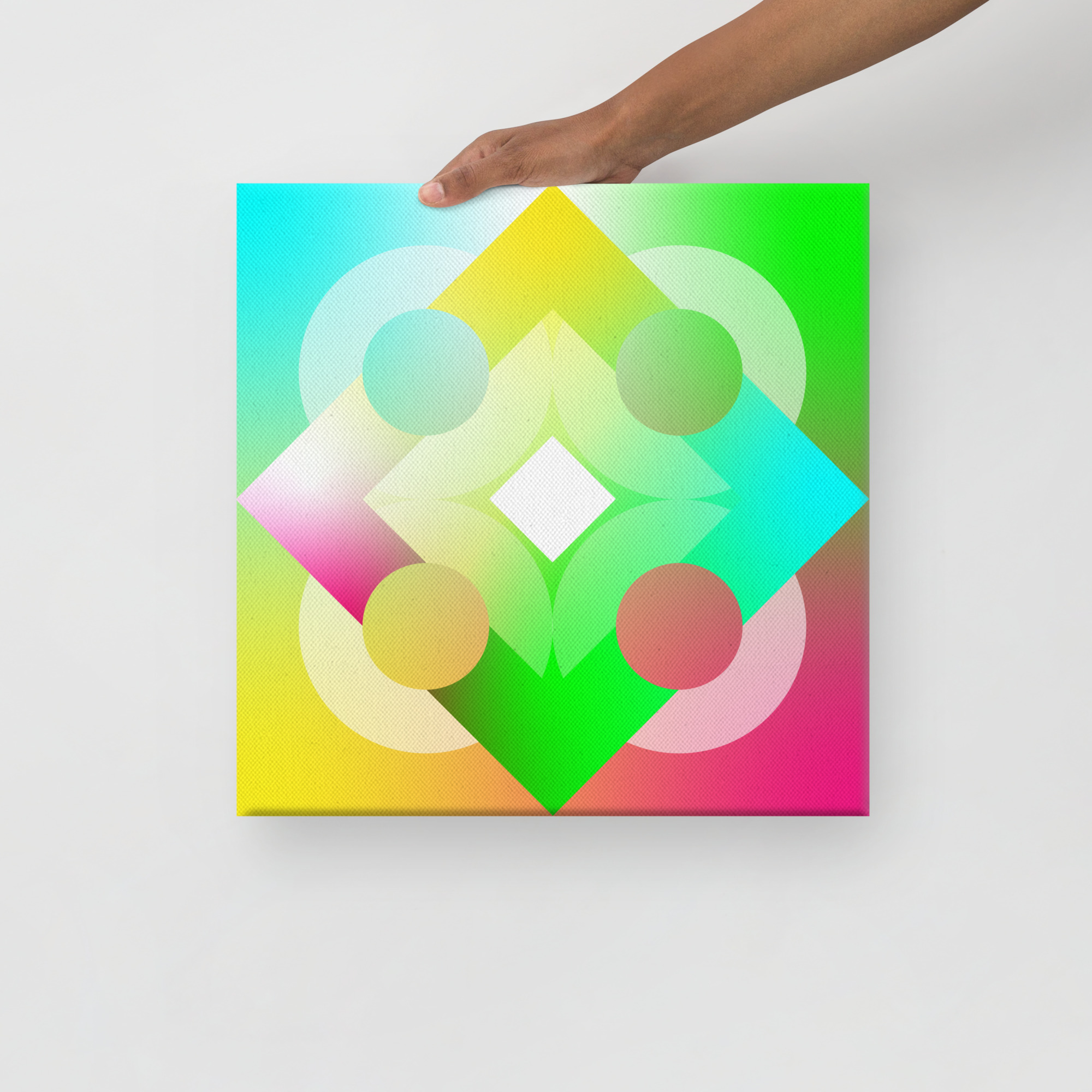 Circular Logic 16" Canvas - Patterns for Colouring