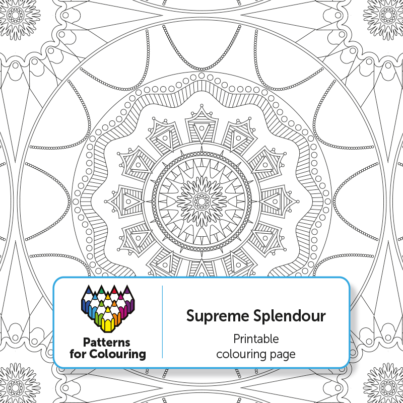 Supreme Splendour - Patterns for Colouring